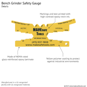 Bench Grinder Safety Gauge